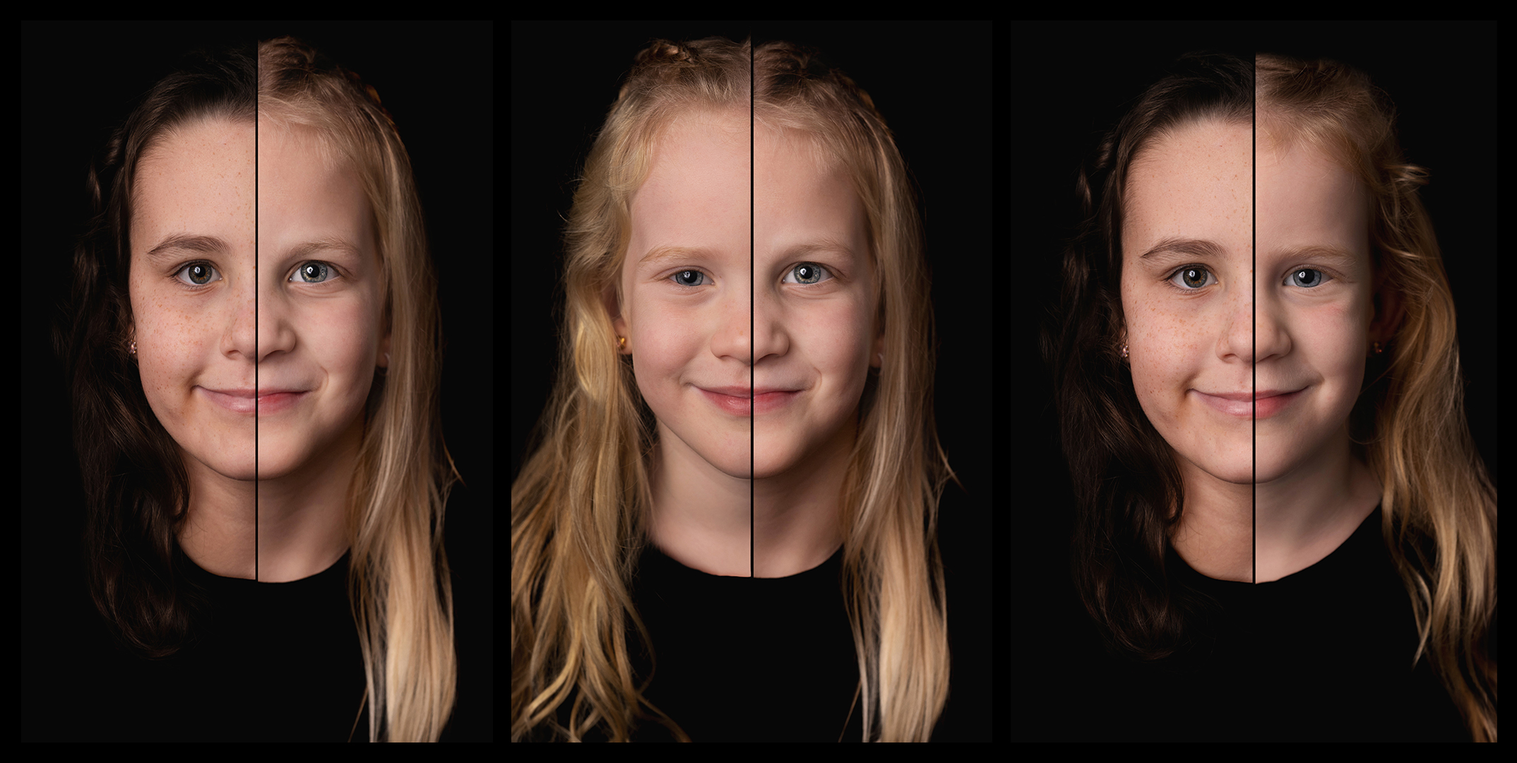 Homepage - 2 in 1 portret | Duo portret | 2 personen 1 gezicht